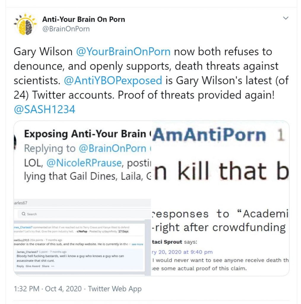 Nicole Prause's Unethical Harassment and Defamation of Gary Wilson and ...